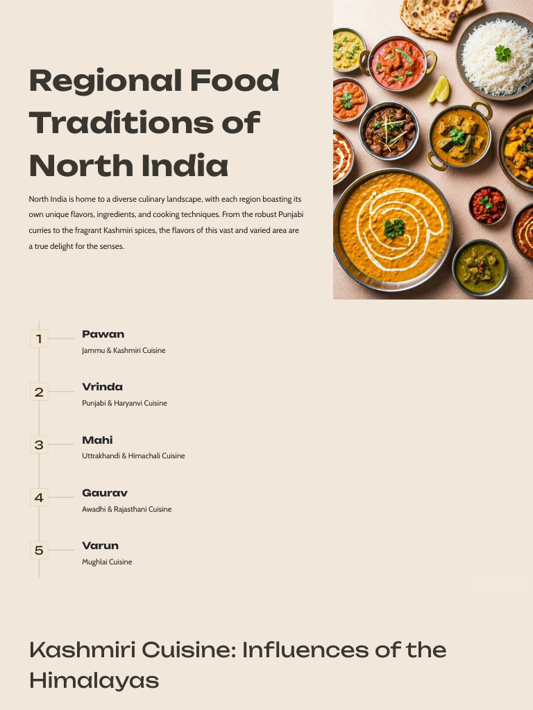 North Indian Food Traditions | PDF | Indian Cuisine | Cuisine