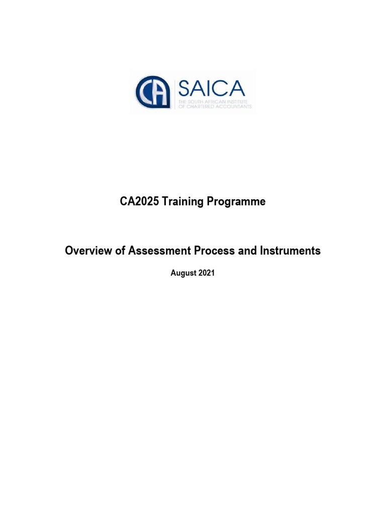 LOR CA2025-assessment-process-and-instruments | PDF | Educational ...