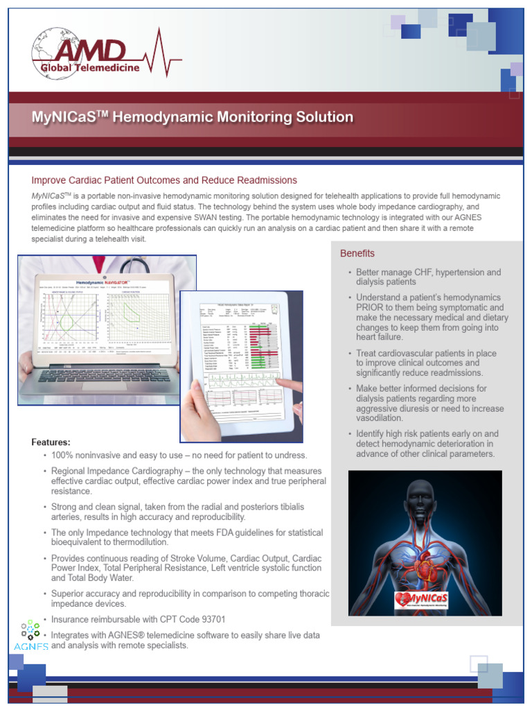AMD_MyNICaS | PDF | Hemodynamics | Heart