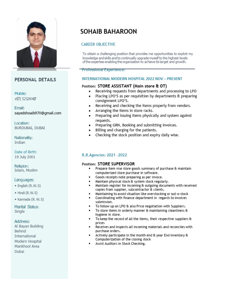 SAYED_BAHAROON_CV | PDF