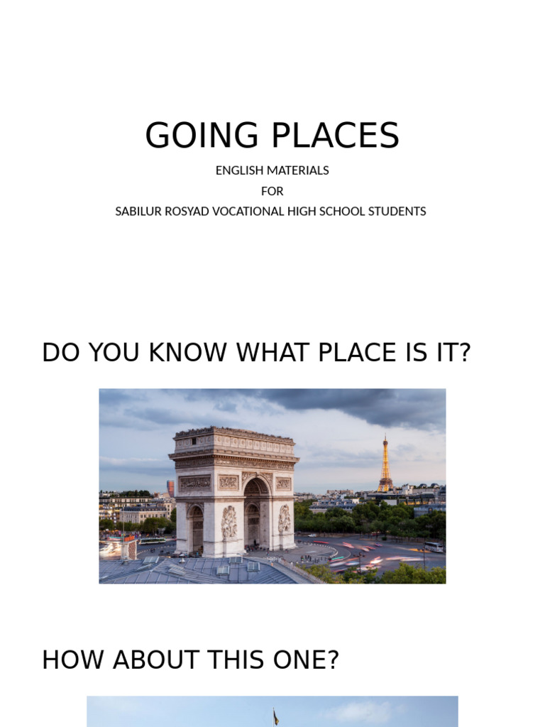 Going Places | PDF