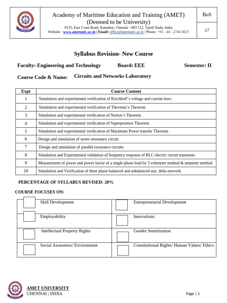 Cna - Syllabus Revision | PDF