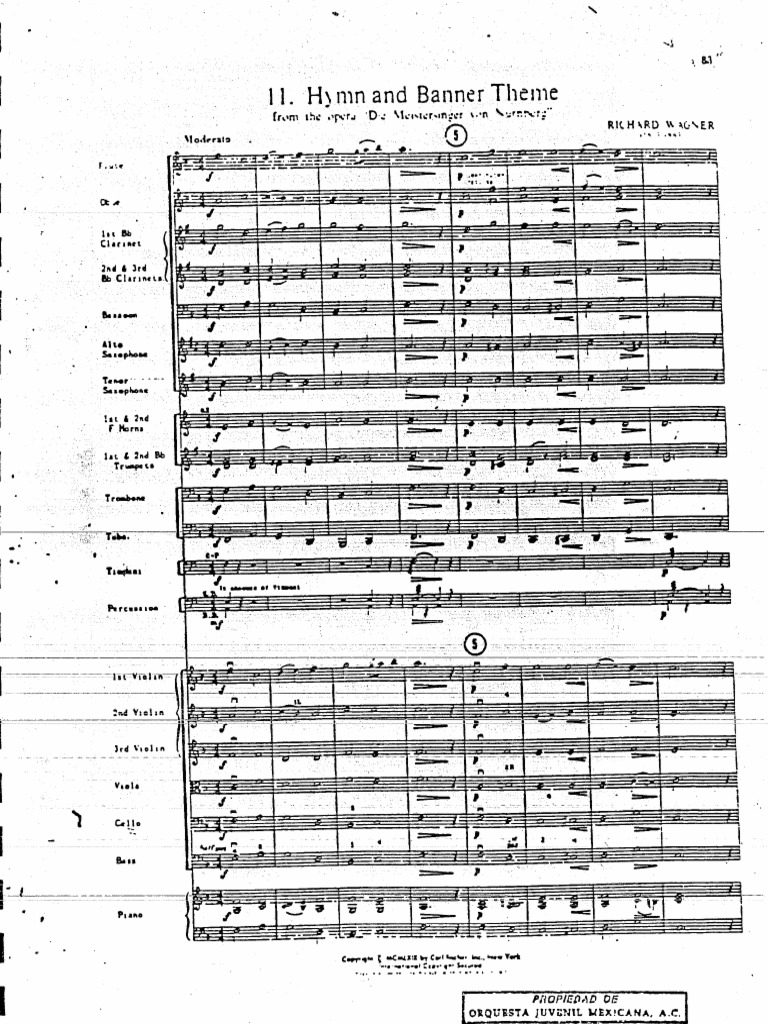 Him No Wagner Score | PDF
