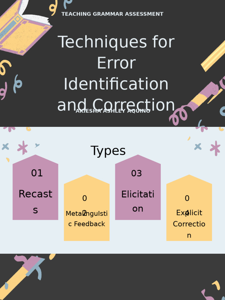 Techniques in Error Correction | PDF | Fluency | Accuracy And Precision