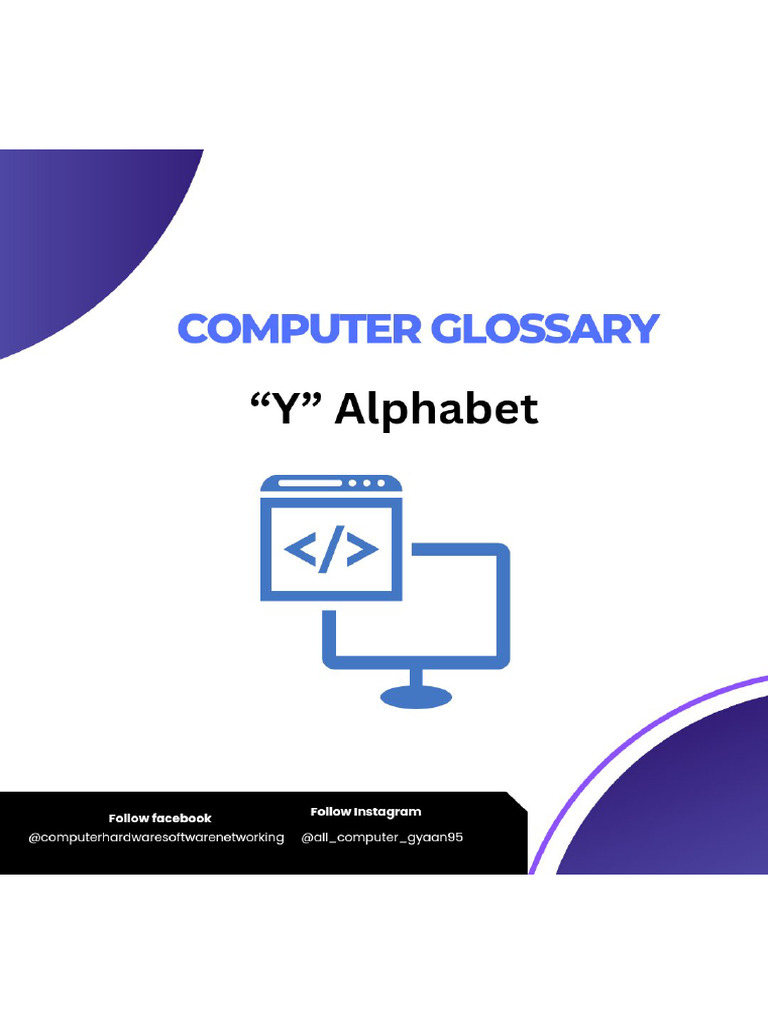 Computer Glossary 'Y' Alphabet | PDF