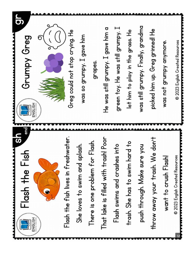 Consonant-Blends Stories | PDF