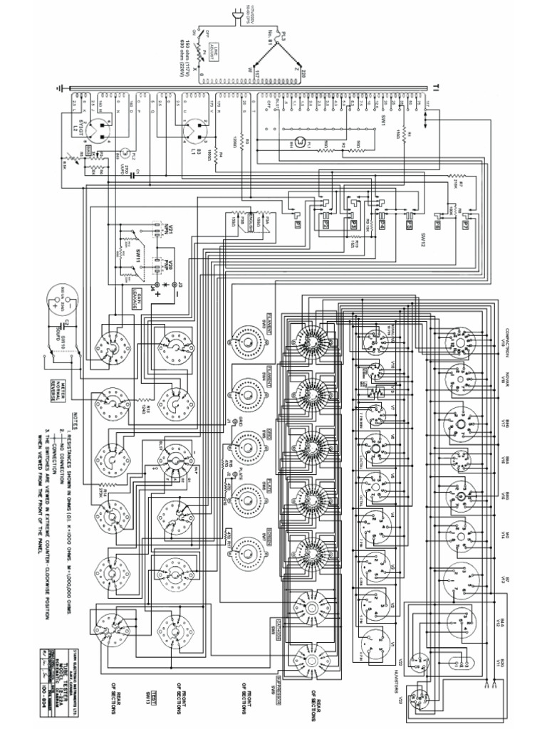 Stark 12-22a Tube Tester Schematic | PDF