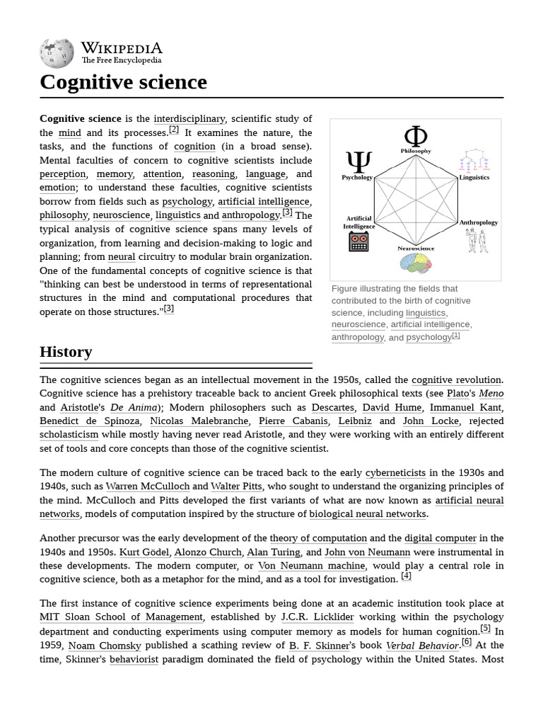Cognitive_science | PDF | Cognitive Science | Magnetoencephalography