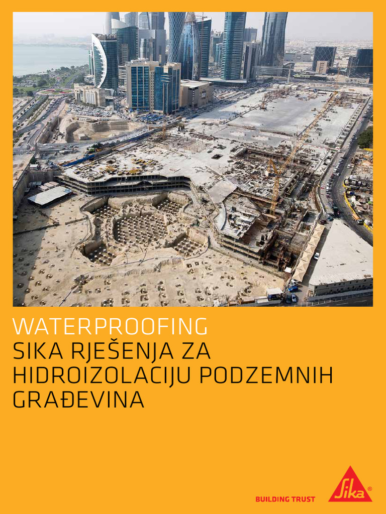 Sika Rješenja Za Hidroizolaciju Podzemnih Građevina | PDF