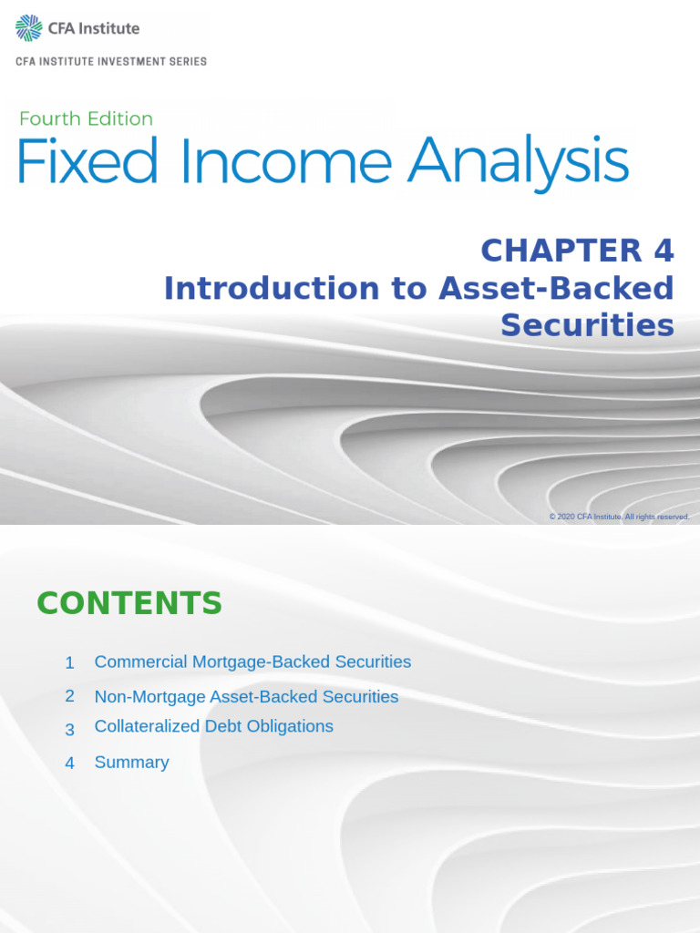 Chapter 4(b) | PDF | Collateralized Debt Obligation | Commercial ...
