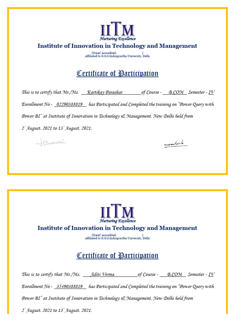 Important documents | PDF