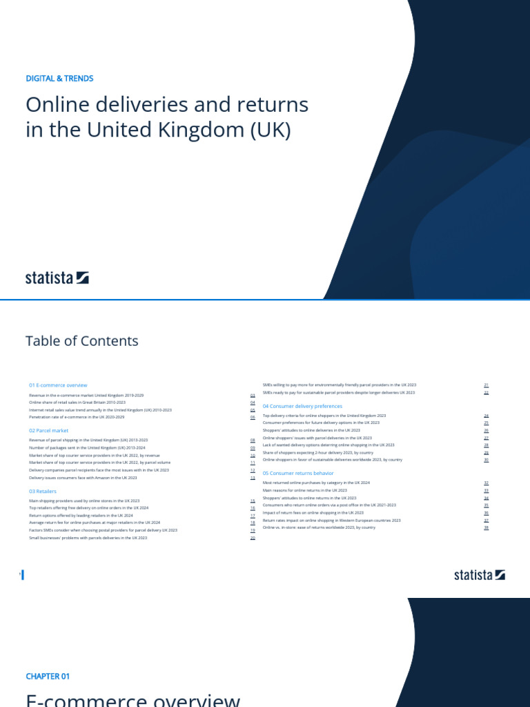 Study Id79186 Online Deliveries and Returns in The Uk | PDF | Courier ...