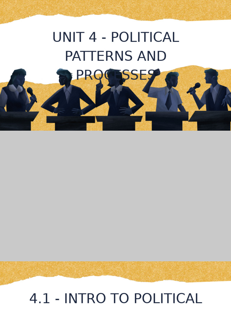 Unit 4 - Political Patterns and Processes | PDF | State (Polity) | Nation