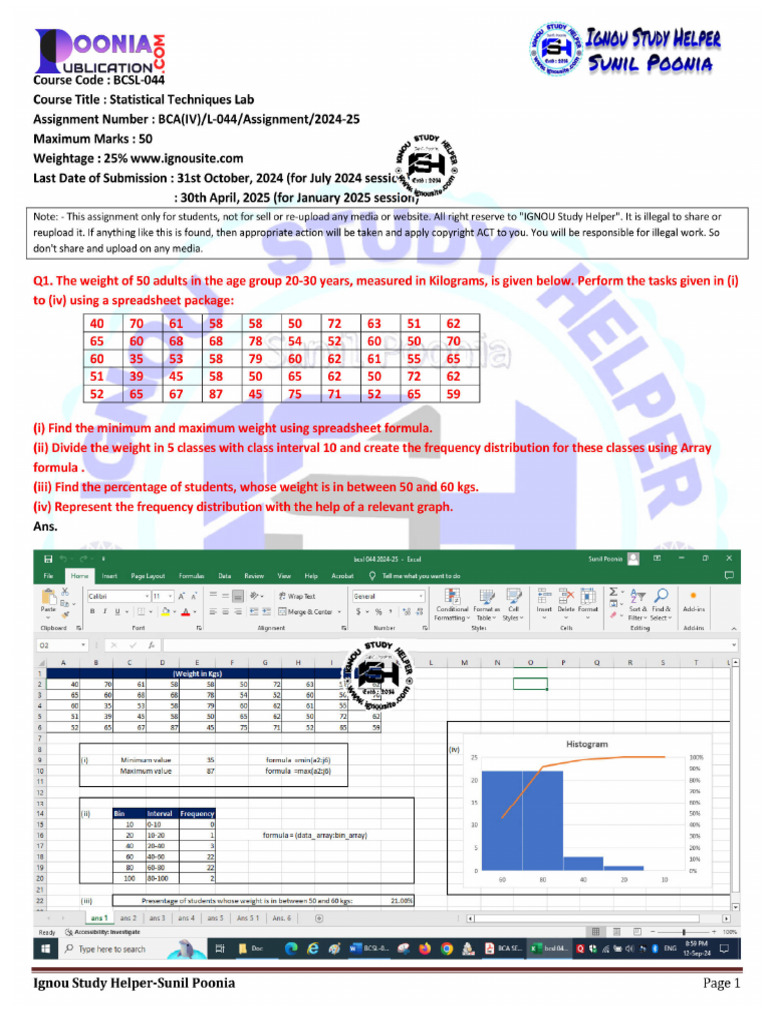 BCSL 044 2024 25 | PDF