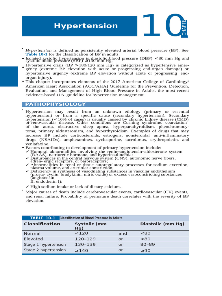 Dipiro - Hipertensi | PDF | Heart Failure | Hypertension