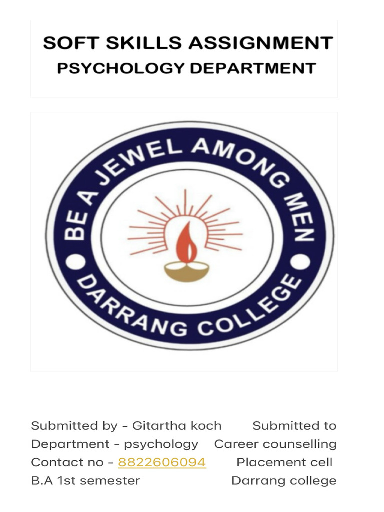 Soft Skill Assignment | PDF