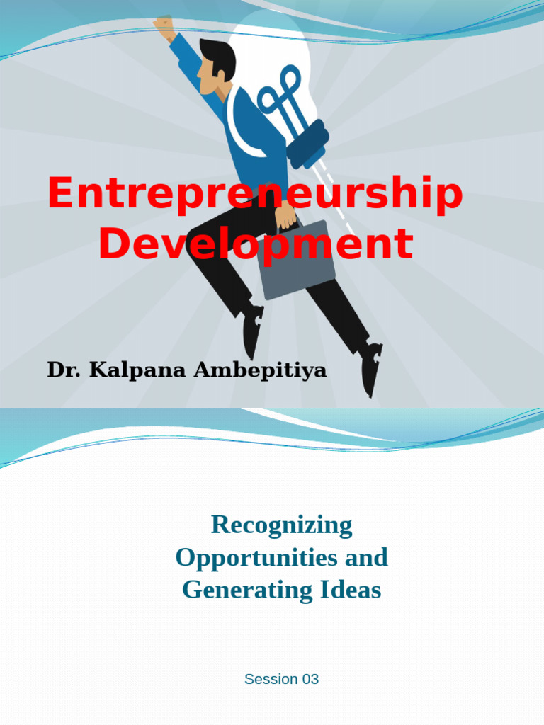 Opportunity Recognition in Entrepreneurship | PDF | Entrepreneurship ...
