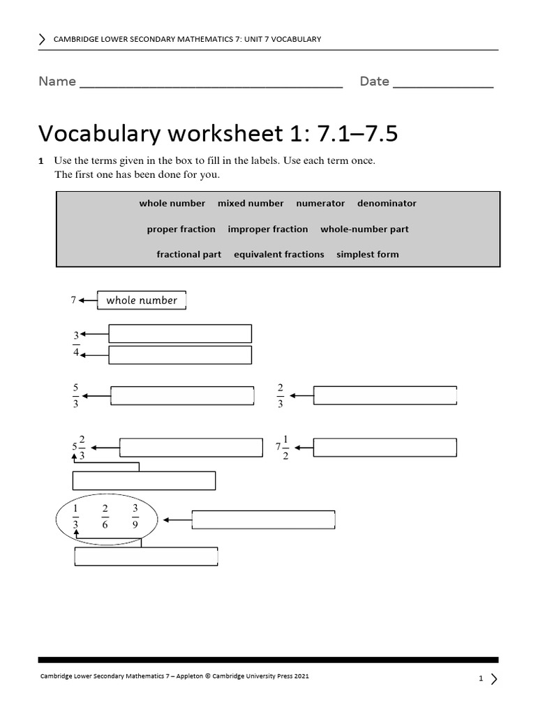 Unit 7 worksheet 1 (1) | PDF | Mathematical Concepts | Mathematical Objects