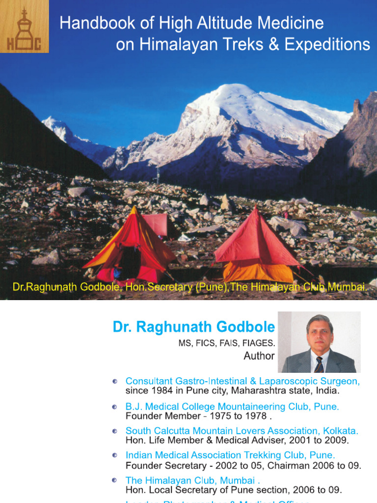 High Altitude Medicine Handbook For Himalaya | PDF
