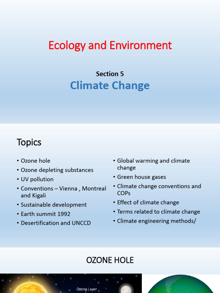 Section 5 - Climate Change | PDF | Kyoto Protocol | Clean Development ...