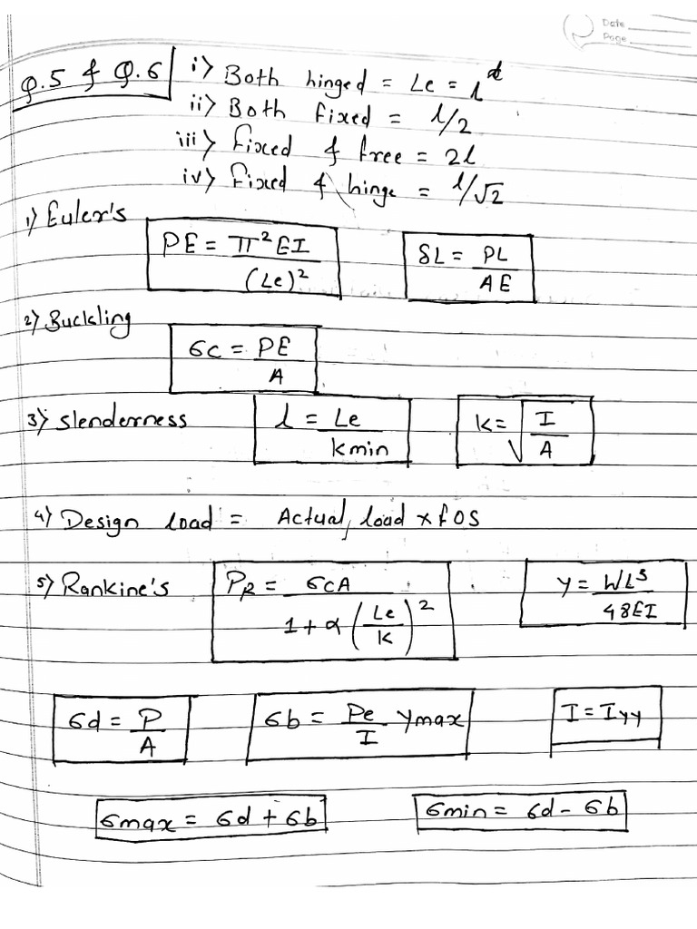 MOS Formulas | PDF