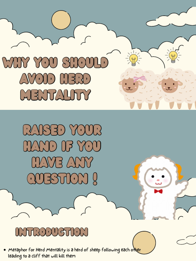 Why You Should Avoid Herd Mentality | PDF | Mindset | Thought