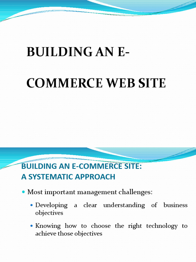 Lec 4 Building an Ecomm Website 1 | PDF | Websites | Marketing