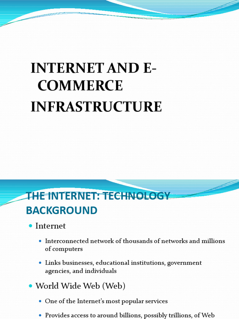 Lec 3 - E - Commerce Infrastrucure and The Internet 2 | PDF | Computer ...