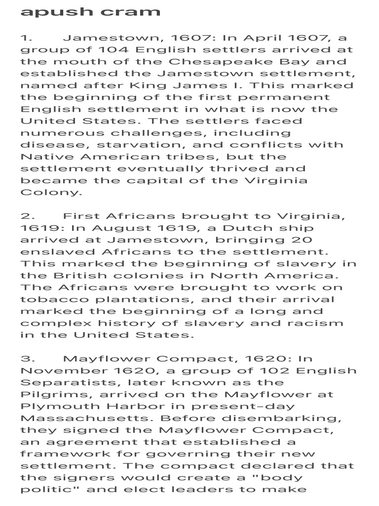 apush cram | PDF | Abraham Lincoln | Confederate States Of America