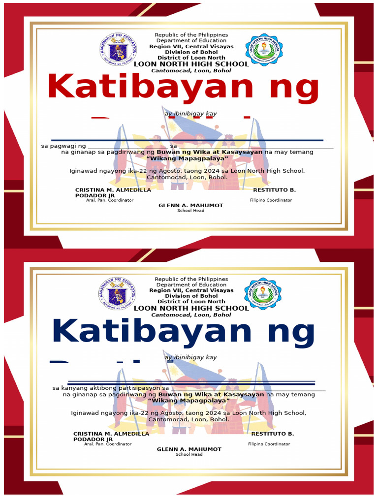 Cert Buwan NG Wika | PDF
