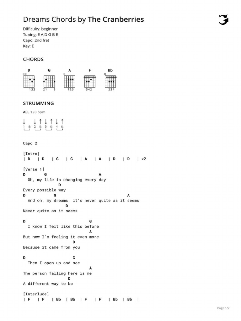 Dreams Chords | PDF