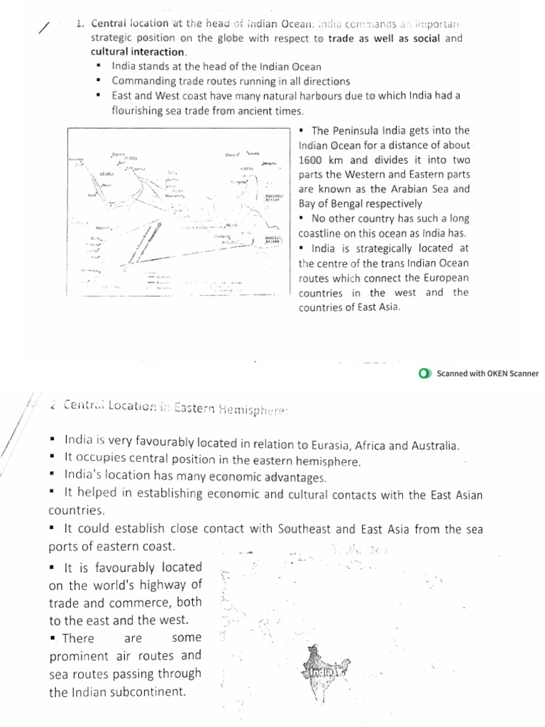 Geopolitical Significance of Bharat's Location | PDF