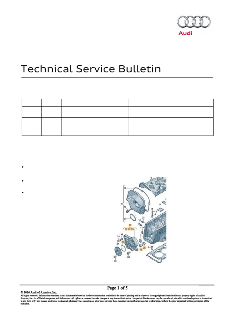 Audi/VW Cambridge Screen TSB | PDF | Copyright | Photocopier
