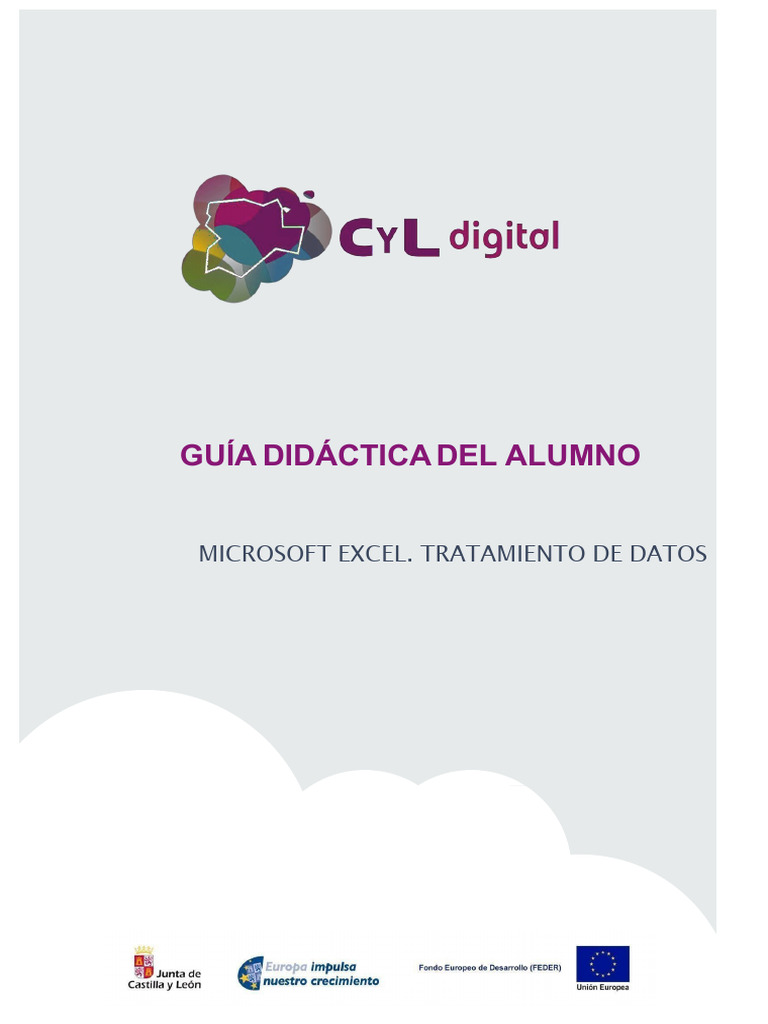 Guía del Curso de Excel: Tratamiento de Datos | PDF | Microsoft Excel | Evaluación