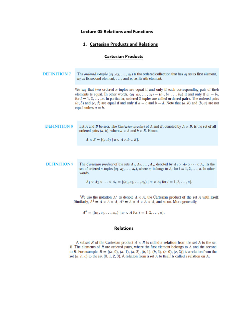 2 Lecture 05 Rosen Notes | PDF