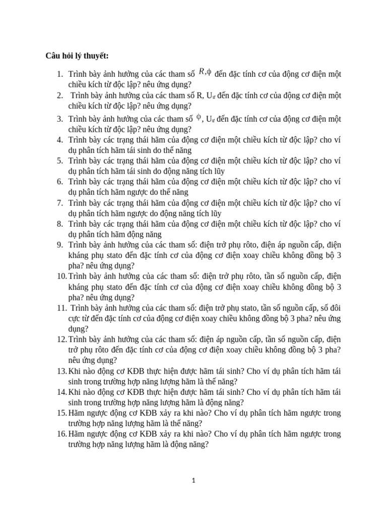 Noi Dung On Tap TDD - K62 - Cau Hoi Ly Thuyet | PDF