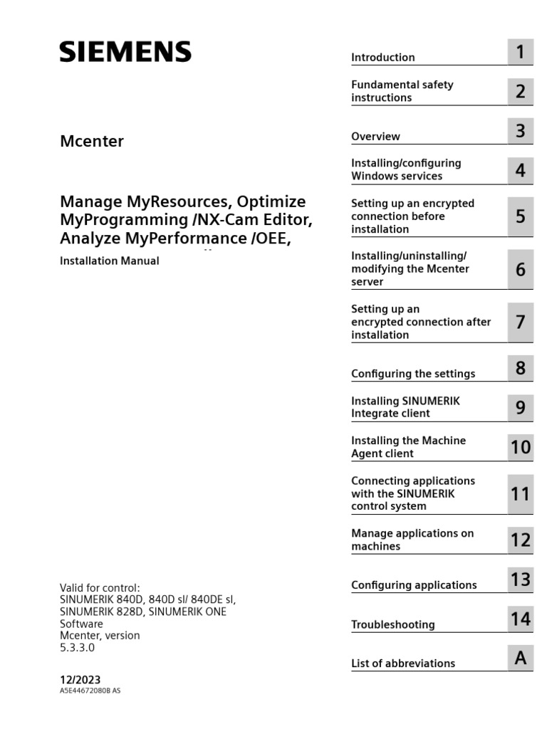 Mcenter Installation Siemens | PDF | Public Key Certificate | Microsoft ...