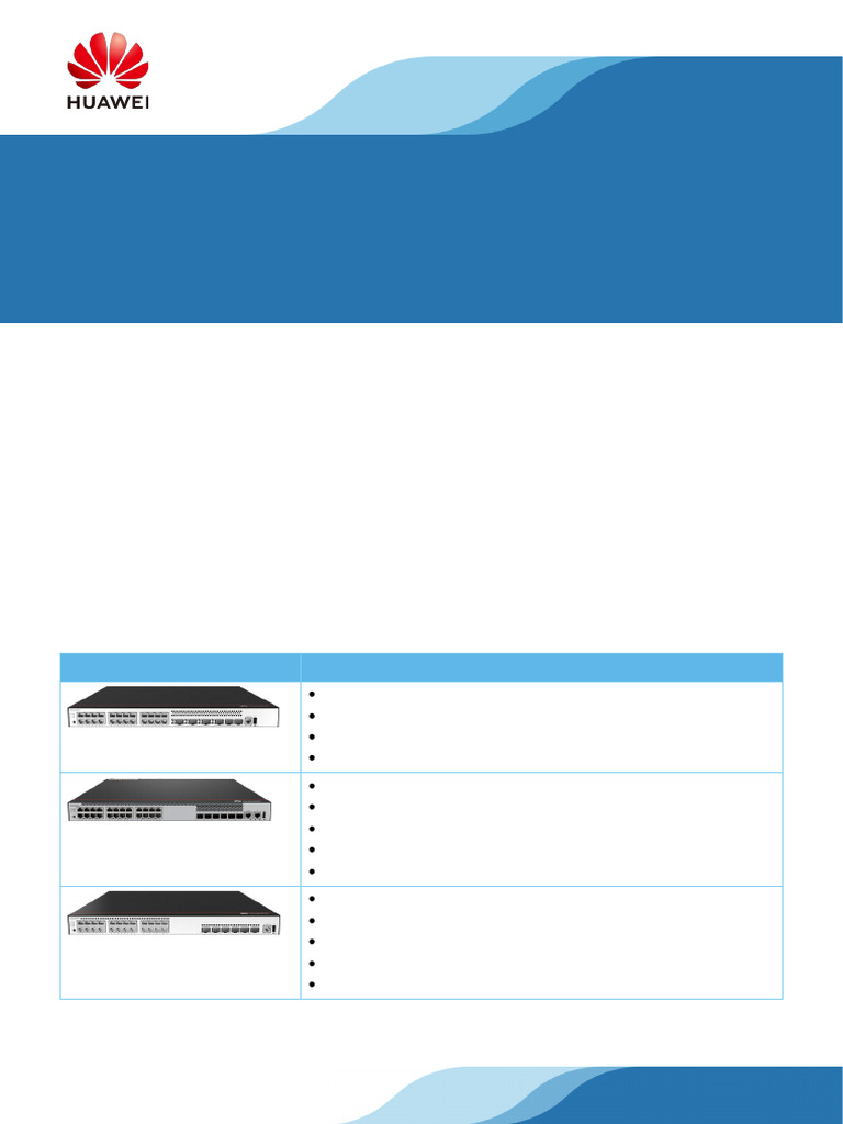 Huawei CloudEngine S5735-S-V2 Series Switches Datasheet | PDF ...