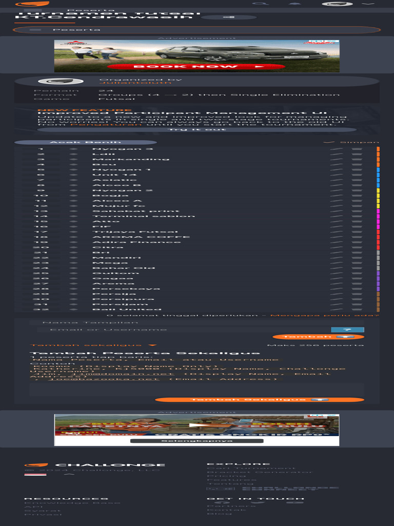 Turnamen futsal KT.Cendrawasih - Challonge.pdf | PDF