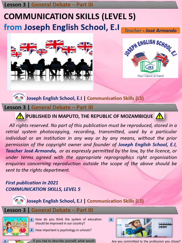 Lesson 3 - Level 5 - C. Skills - Jes | PDF