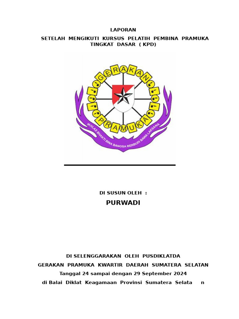 Laporan Pasca KPD Pur | PDF