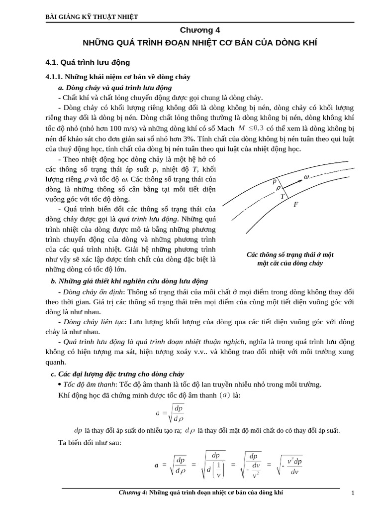 Ch4. Nhung Qua Trinh Doan Nhiet Co Ban Cua Dong Khi | PDF