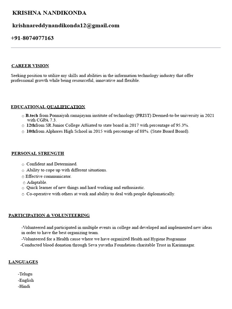 Vardhan Resume | PDF