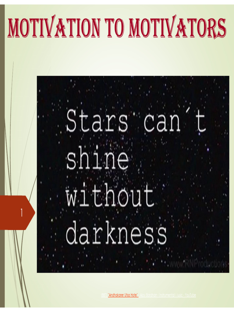 Motivation To Motivators | PDF | Self Esteem | Motivational