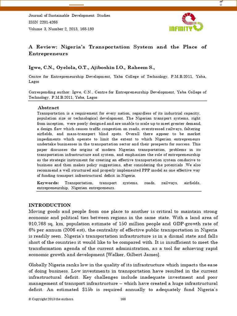 229606427 | PDF | Infrastructure | Entrepreneurship