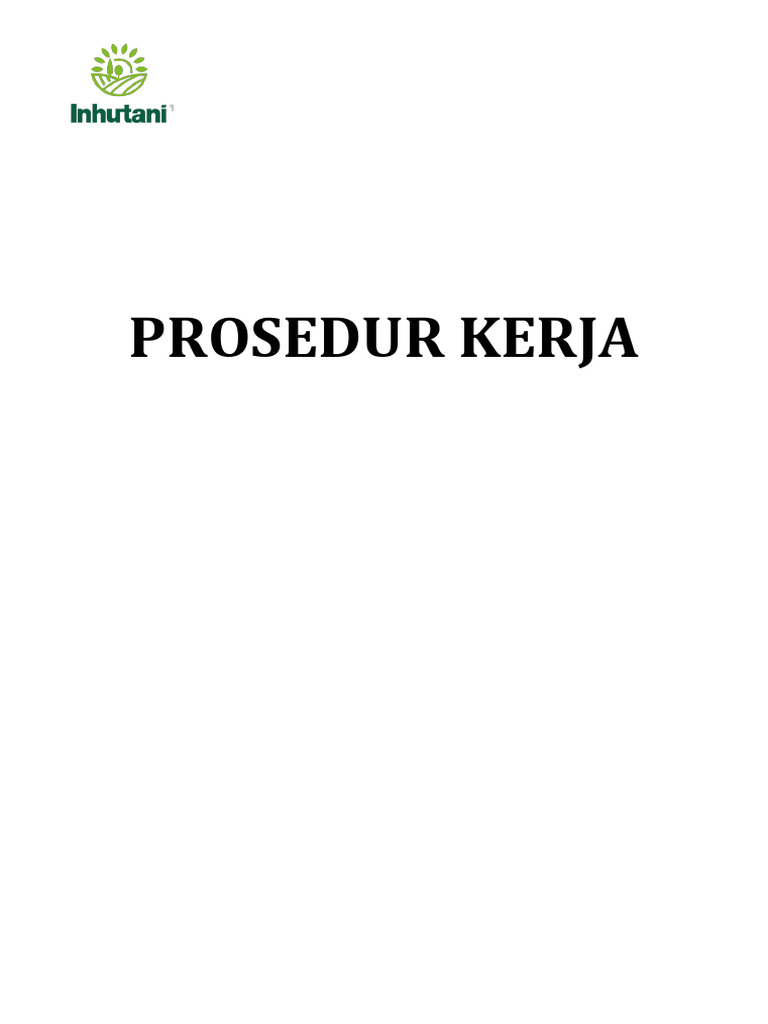 SOP - Penyadapan Getah Pinus | PDF