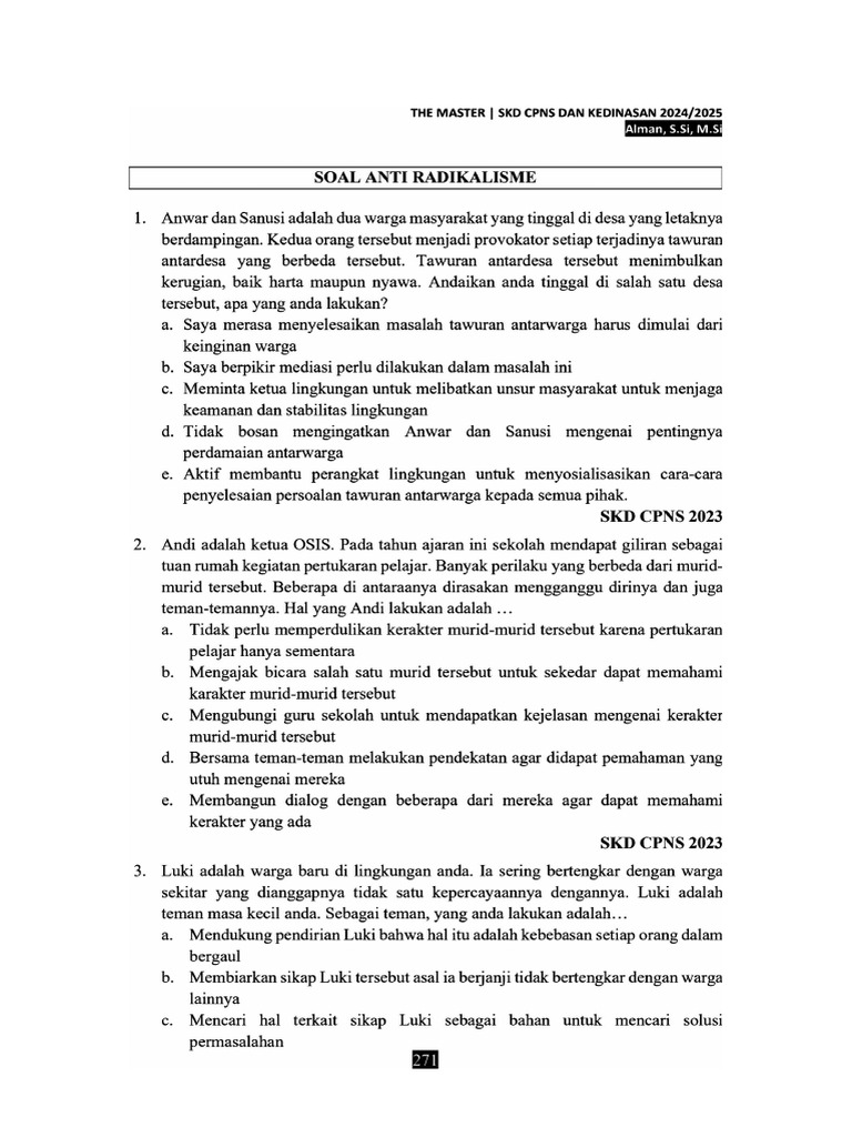 TKP Radikalisme | PDF