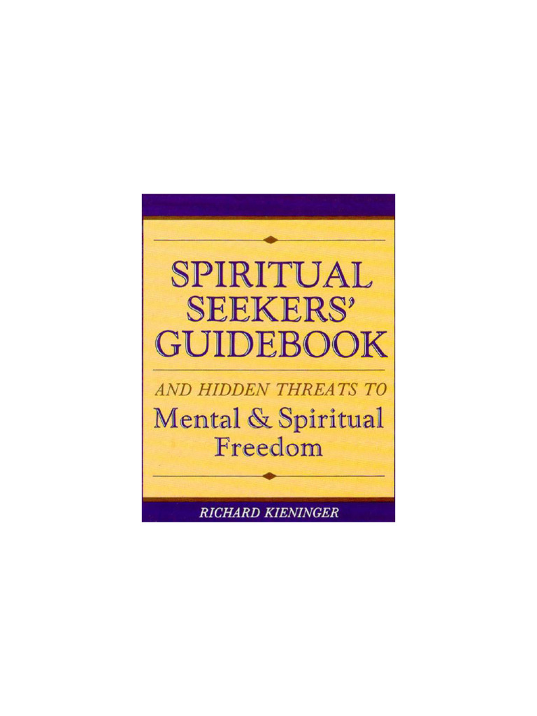 Spiritual Seekers Guidebook - Cover | PDF