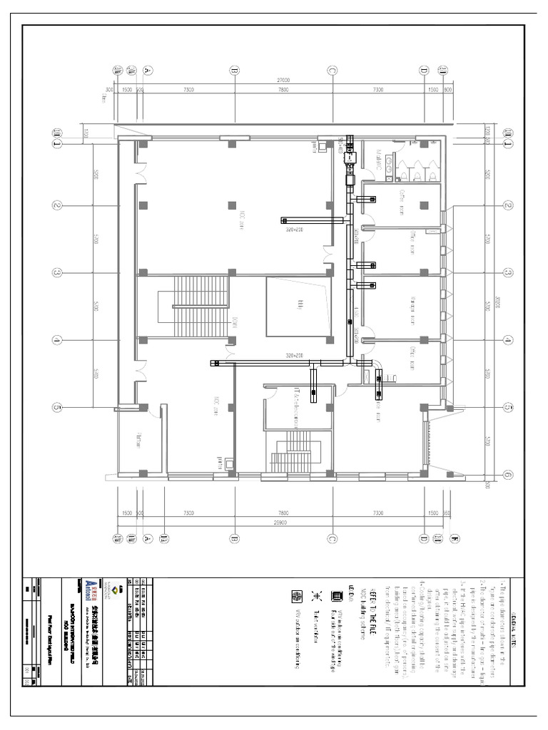NOCB-InF-AOS-MH-4018-0005 First Floor Duct Layout Plan REV 002 | PDF