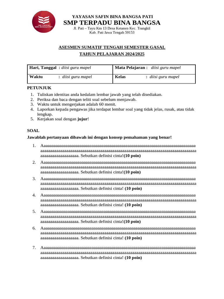 SMP TEMPLATE PTS 2425 (2) | PDF